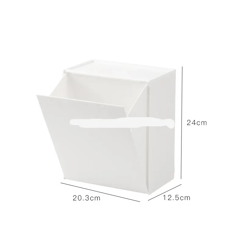 Wall Mounted Plastic Organizer Storage Box Kitchen Storage Box Bin ...