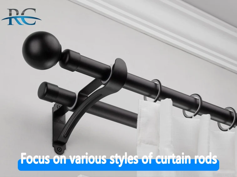 Factory Custom Metal Curtain Rod Of Various Styles Window Curtains ...