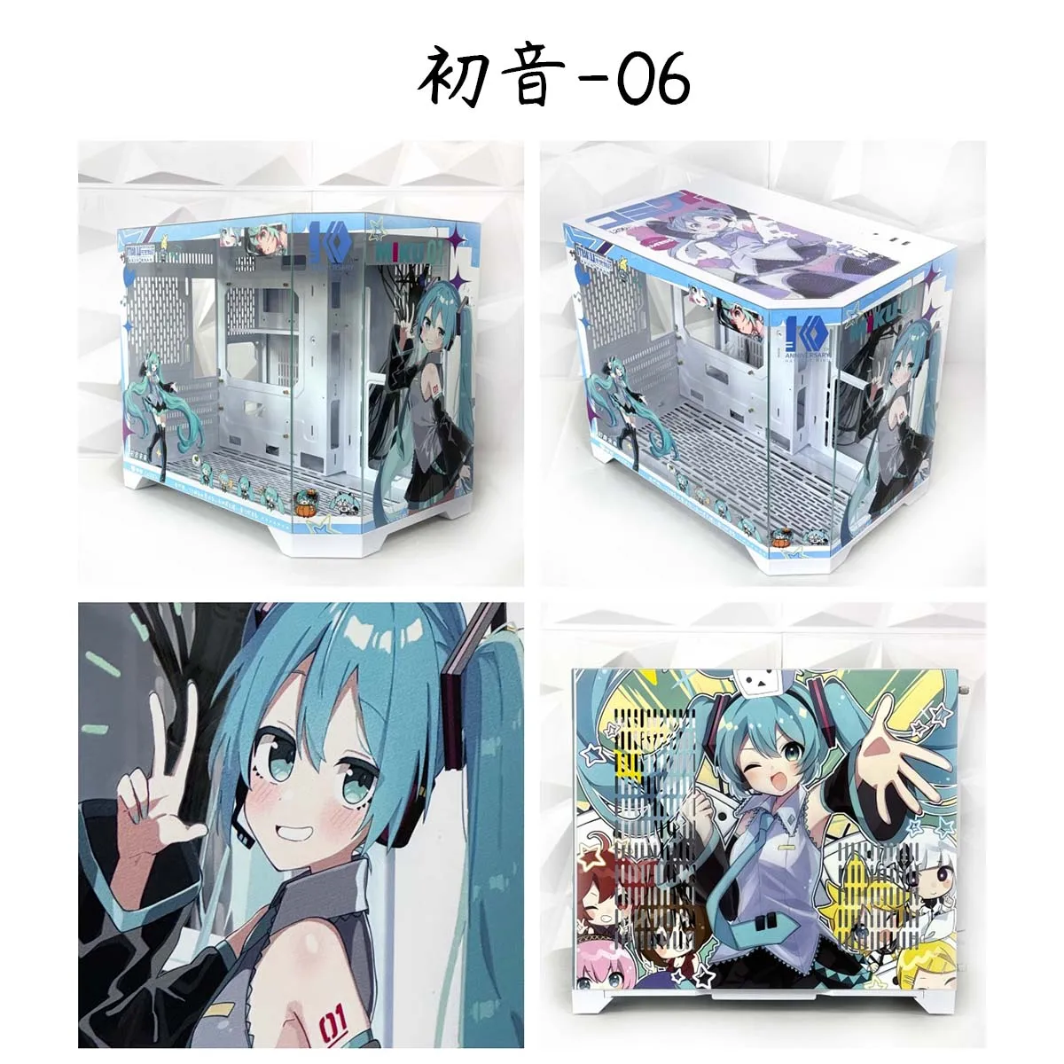 Evangelion Asuka DIY Cartoon Anime Character Case - M-ATX Support