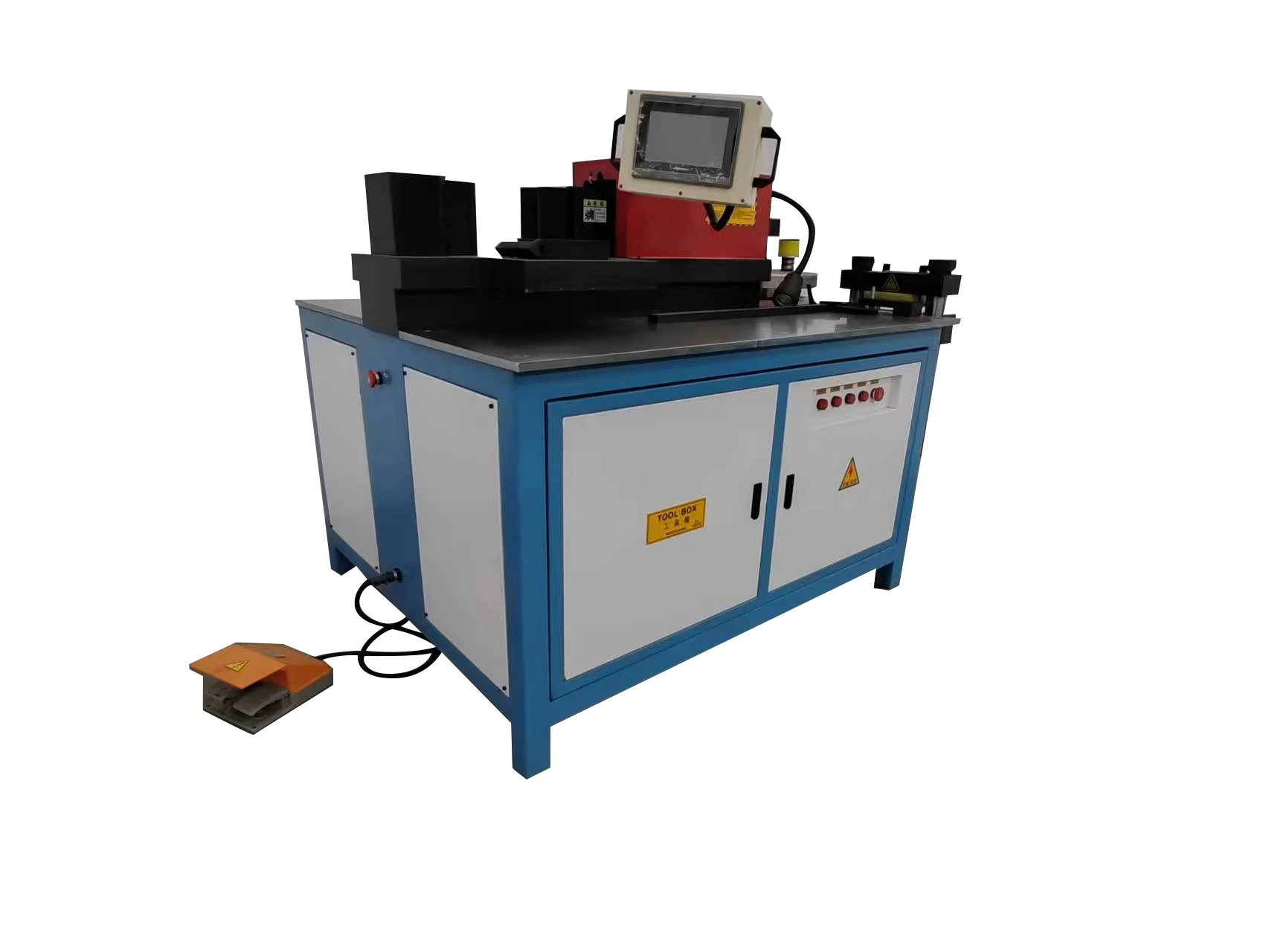 Ztmx-303 Hydraulic Cnc Turret Busbar Cutting Punching Bending Machine ...