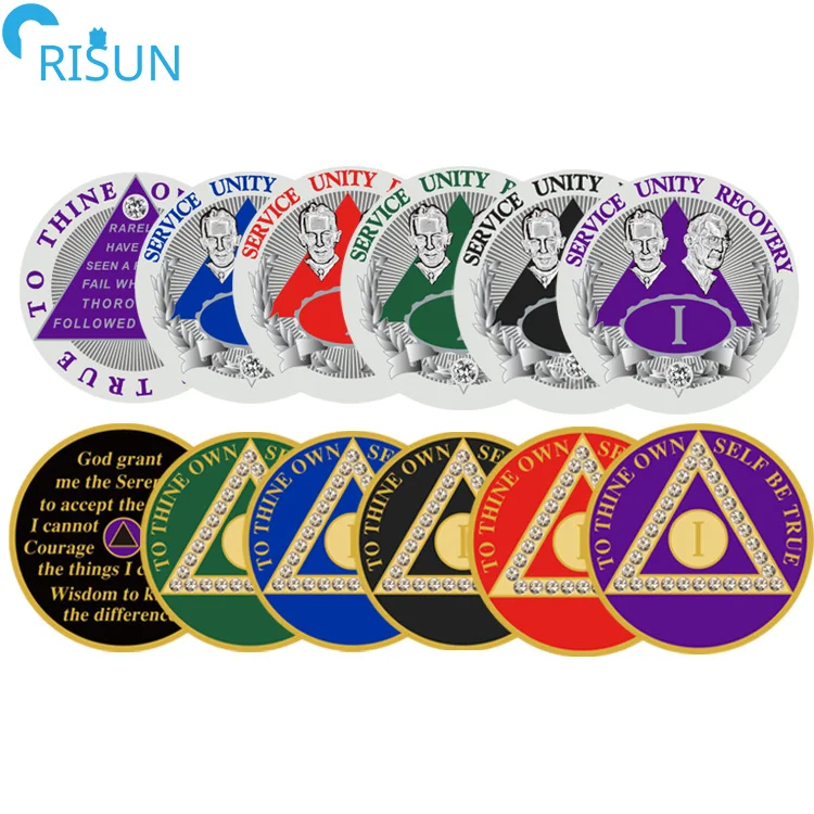 Custom AA Recovery Challenge Coins - Commemorative Medals