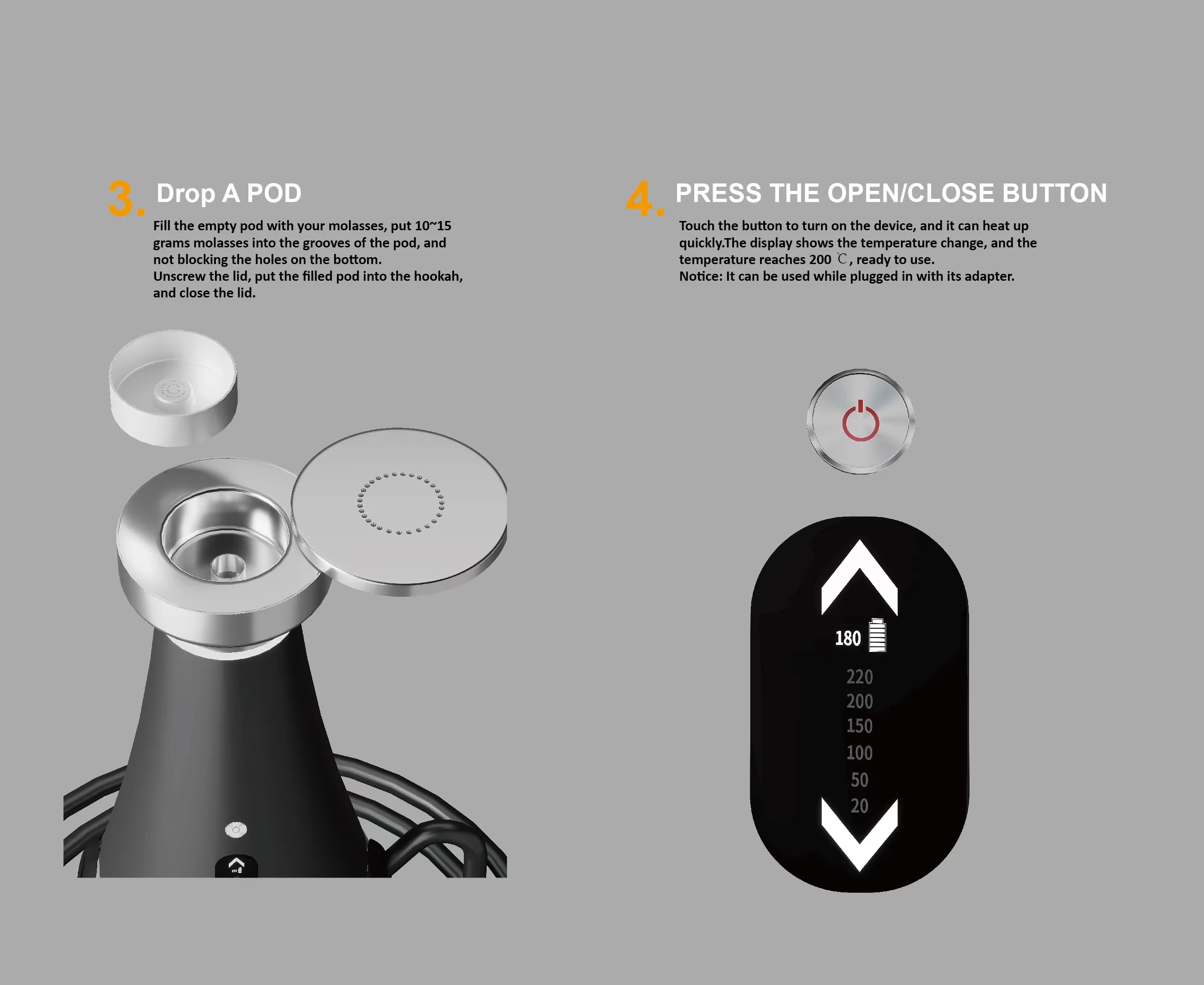 Custom Ookaeing Shisha Hookah Set Hukka Kalyan Nargileler Shesha Pods ...