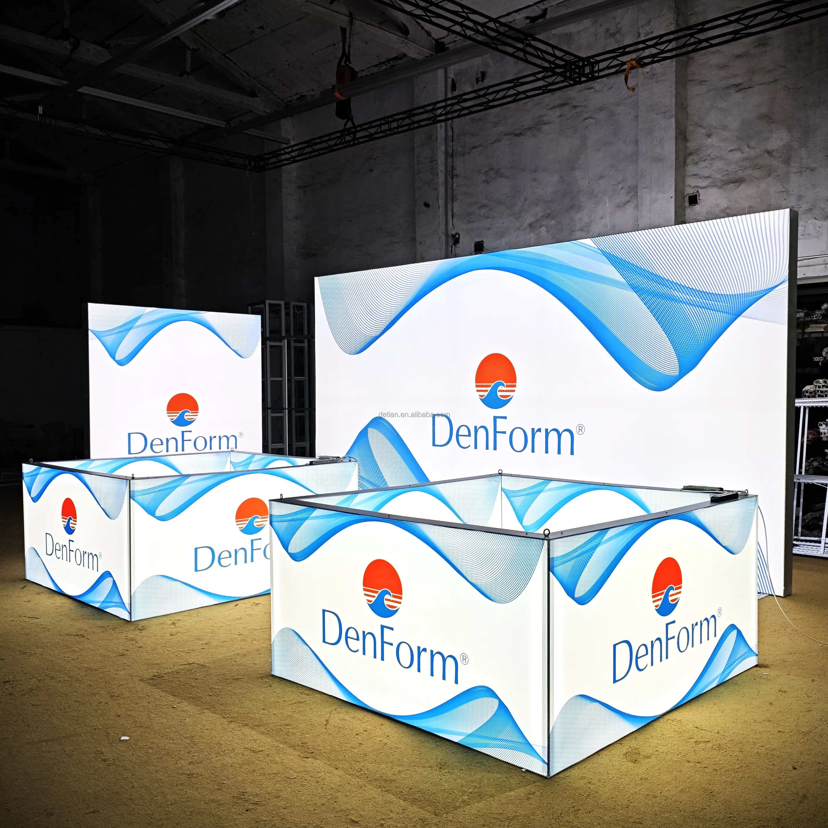 Vogue Custom LED Backdrop with Logo Dye Sublimation Printing
