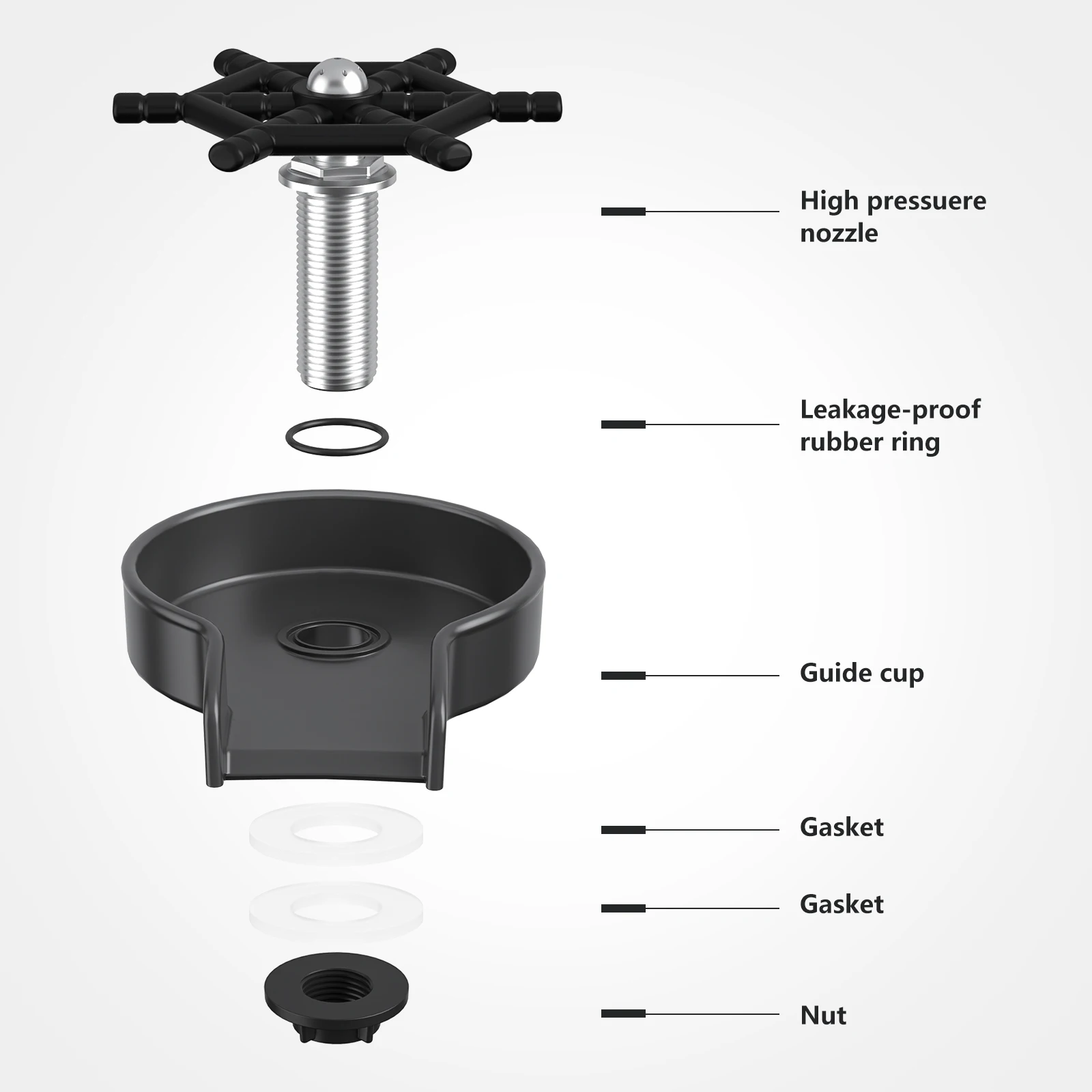 Coffee Bar Accessories Cup Washer Glass Washer High Pressure Bottle ...