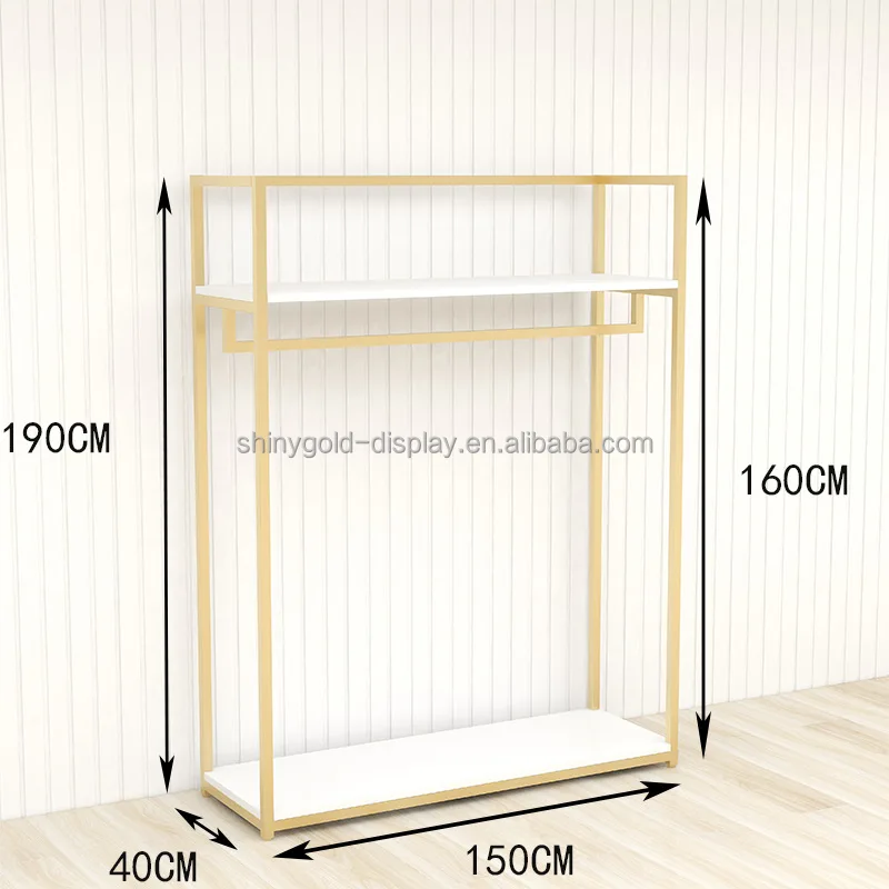 Custom Lady Shop Design Display Clothing Racks - Rose Gold
