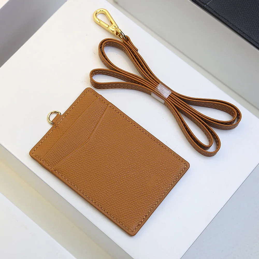 Premium Durable Customized Logo Genuine Leather Business Id Badge Name ...