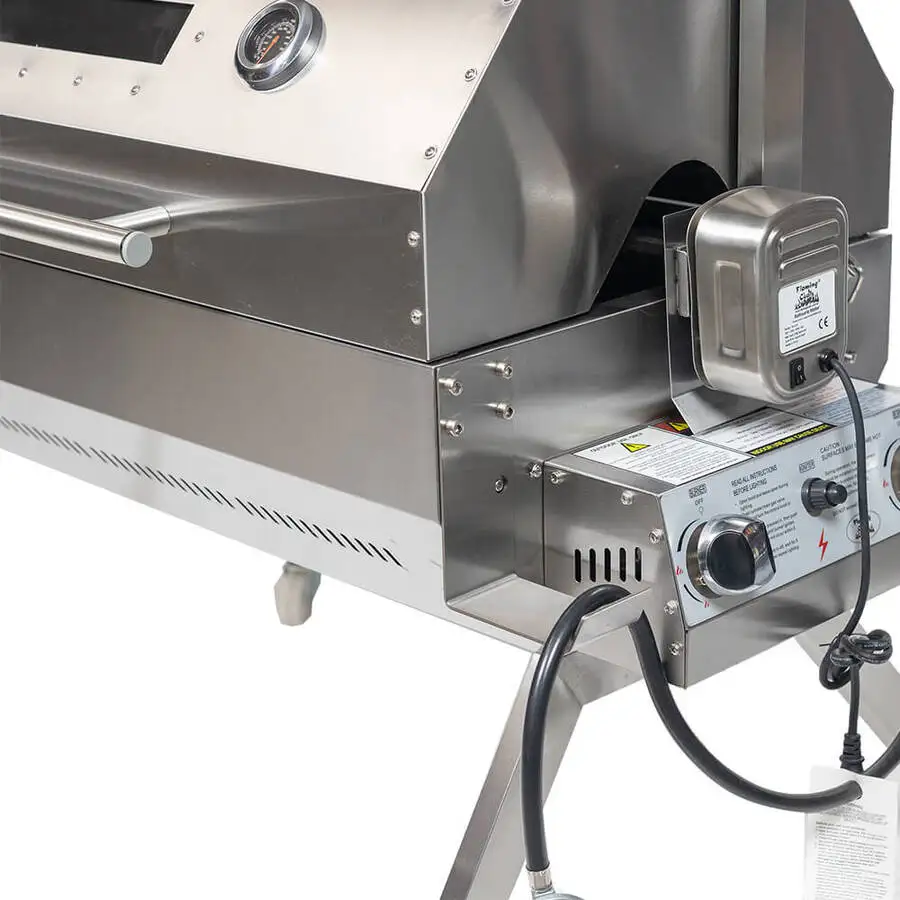 Dual Fuel Spit Roaster Stainless Steel Spit Roaster 1m Gas Spit Roaster ...