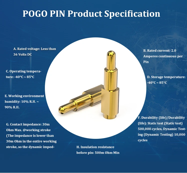 High Performance Side Mounted Pogo Pin for Magnetic Charging
