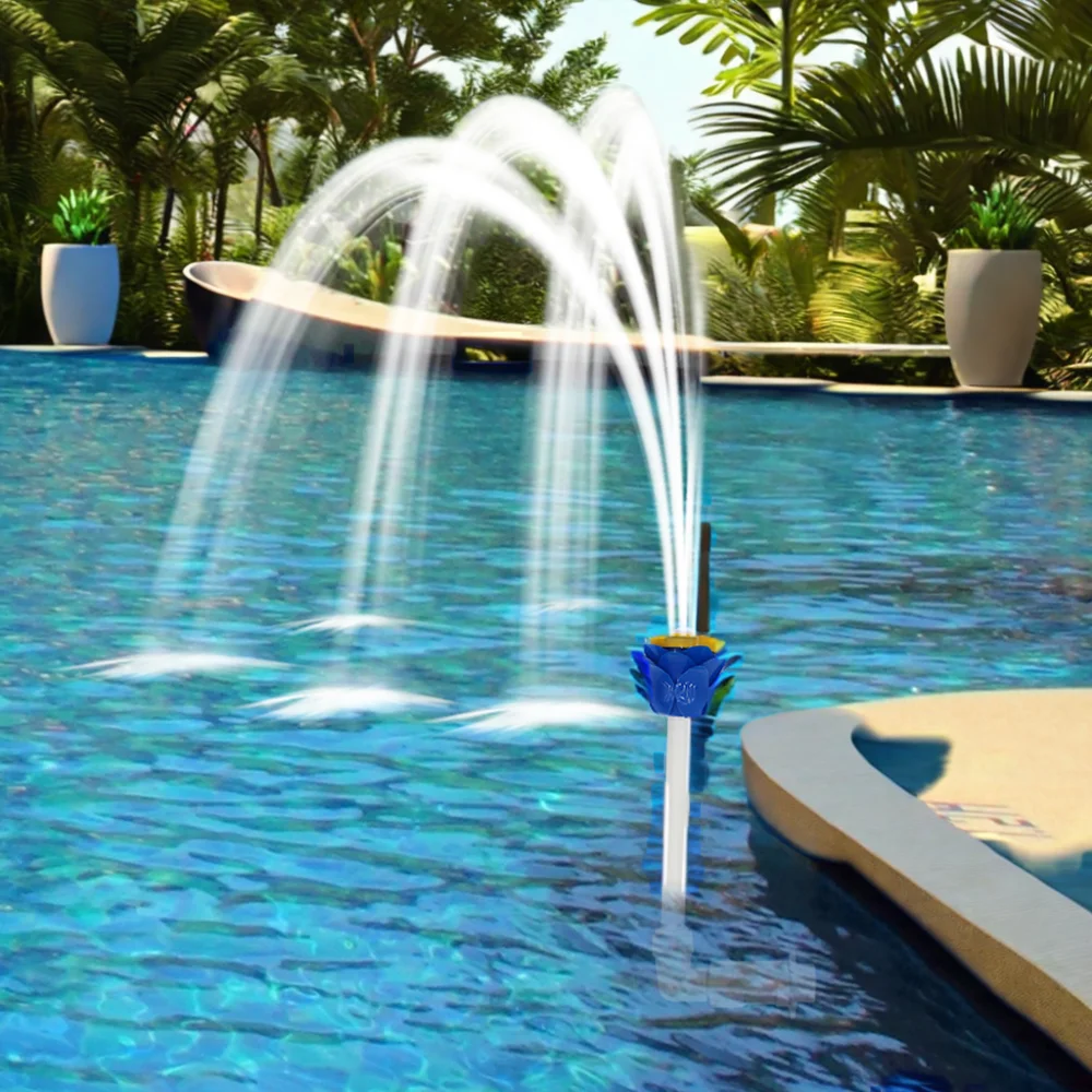 Outdoor Garden Led Fountain With Controllable 1.5hp Water Pump 25m ...