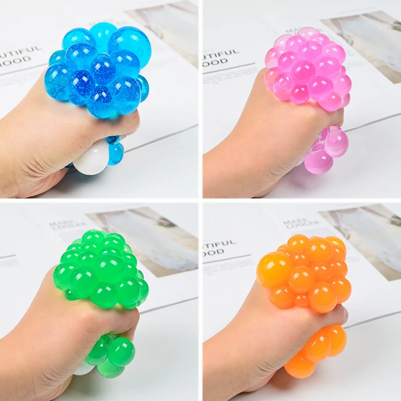 Sensory Anti-Stress Squeeze Grape Squishy Crystal Pectin