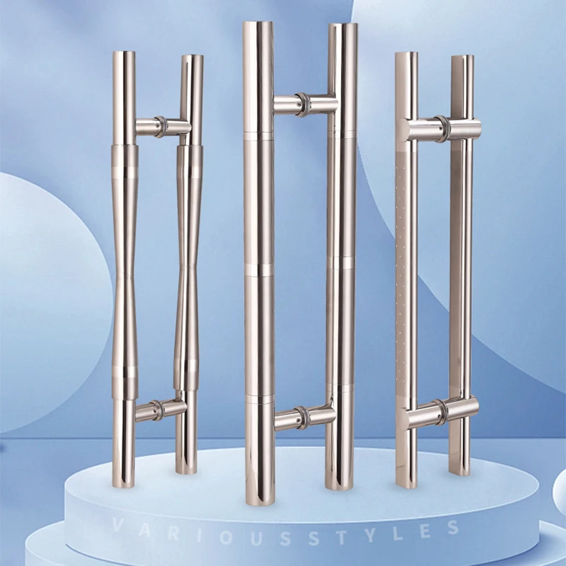 H-shape Entry Door Pull Handles Stainless Steel Sliding Glass Door ...