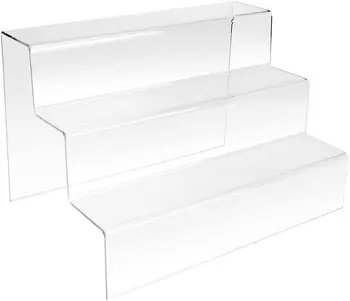 Custom Acrylic Stair Step Display 3 Step Acrylic Riser Display Stand ...
