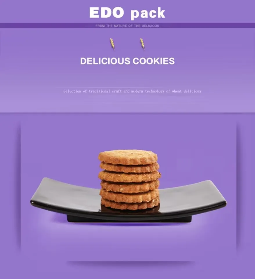 Edo Pack Fiber Wheat Biscuit - Crispy, Salty Snack