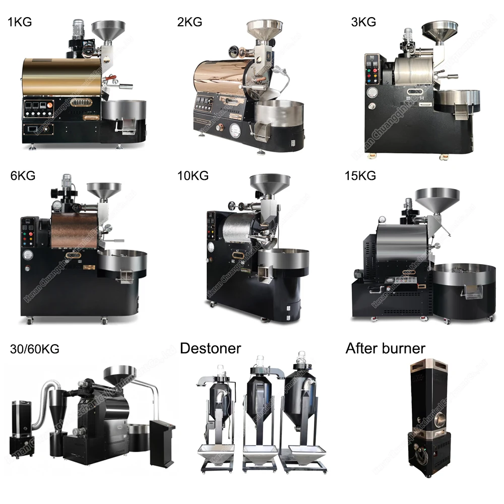 Plastic grain loader 220v 6000w Roasting Machine automatic coffee beans ...