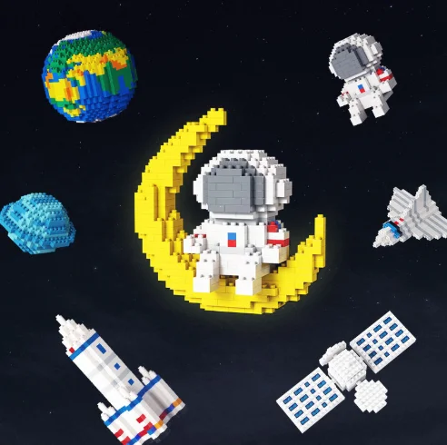 Particles Creative Diy Space Astronaut Series Creative Diy Children ...