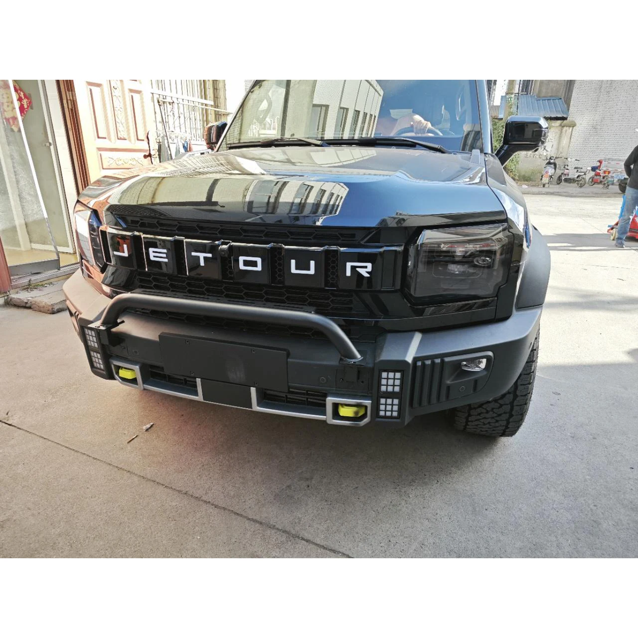 Front Bumper For 2023 Jetour Traveler Spotlight Bracket Mount Bull Bar ...