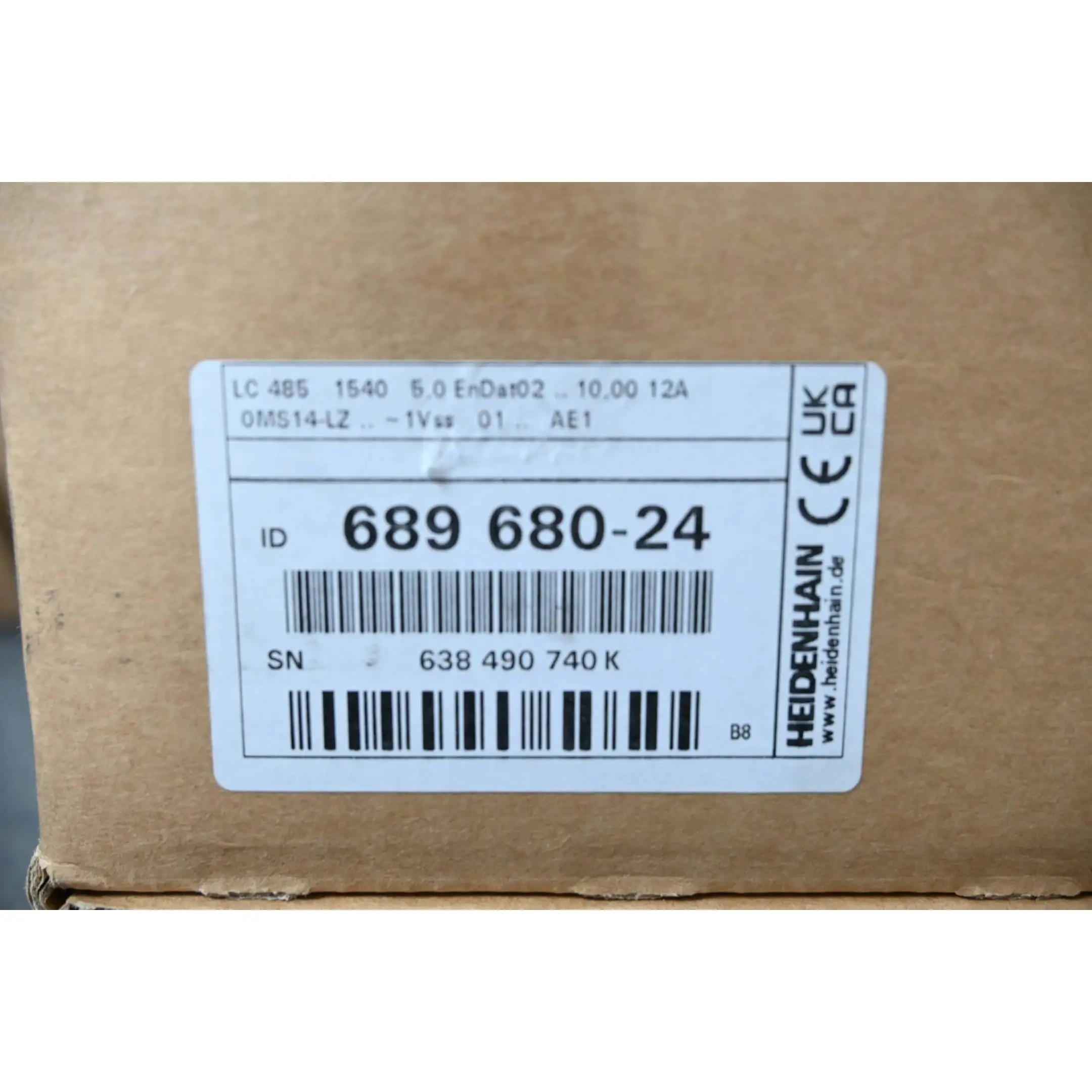 Heidenhain Absolute Enclosed Linear Encoder LC485 ( 689680-24 ) Ver. B8 ...