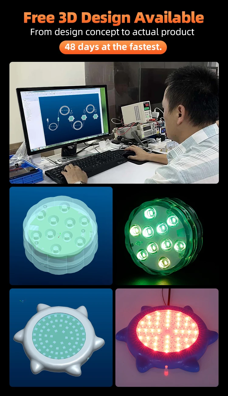 Waterproof IP68 Submersible LED Pool Lights - Battery Operated