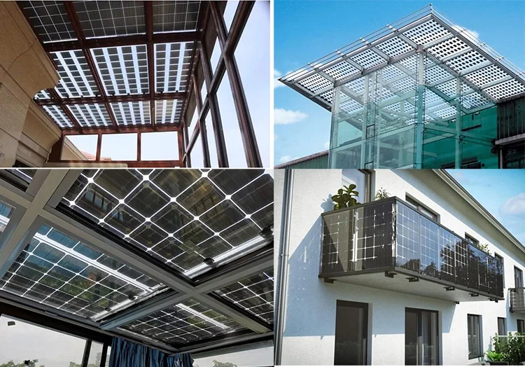Customized 200W Transparent Glass Solar Panel for BIPV
