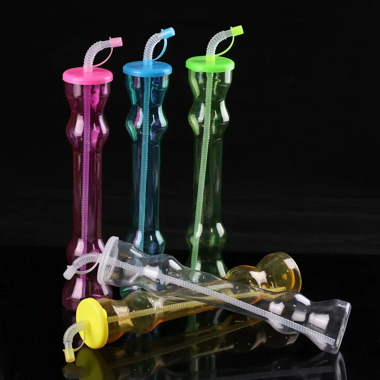 Slush Disposable Novelty Plastic Custom Milk Tea Party Yard Cup With ...