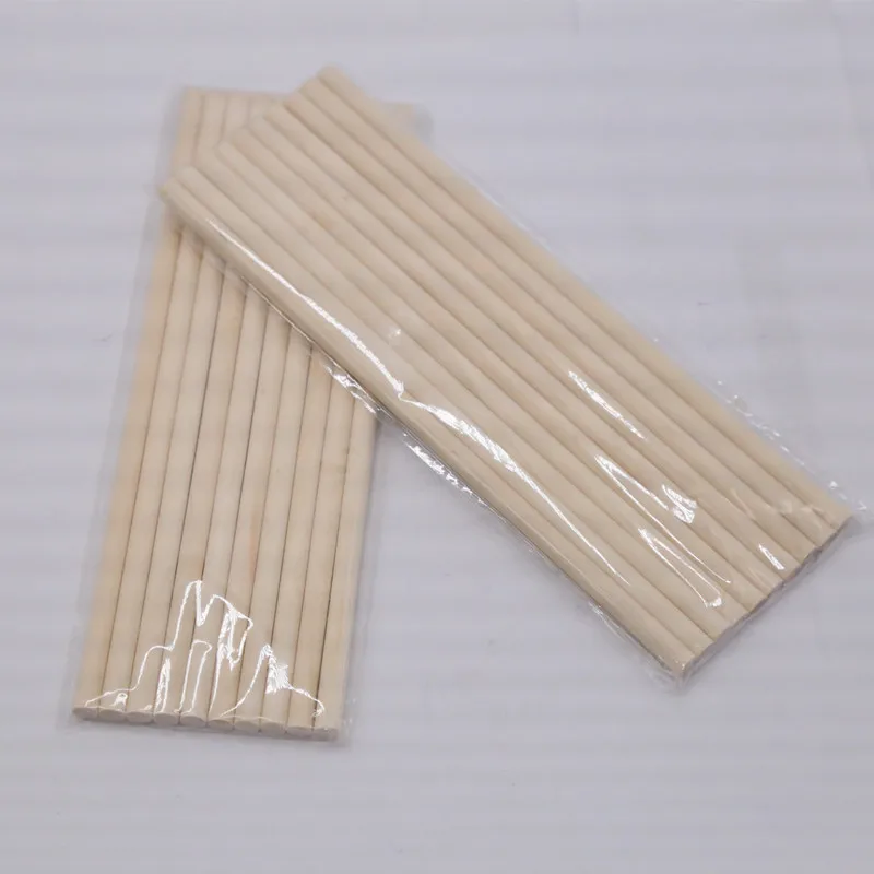 20pcs Bag Pack Diy Natural Round Wooden Cake Dowel Rod Wooden Stick ...