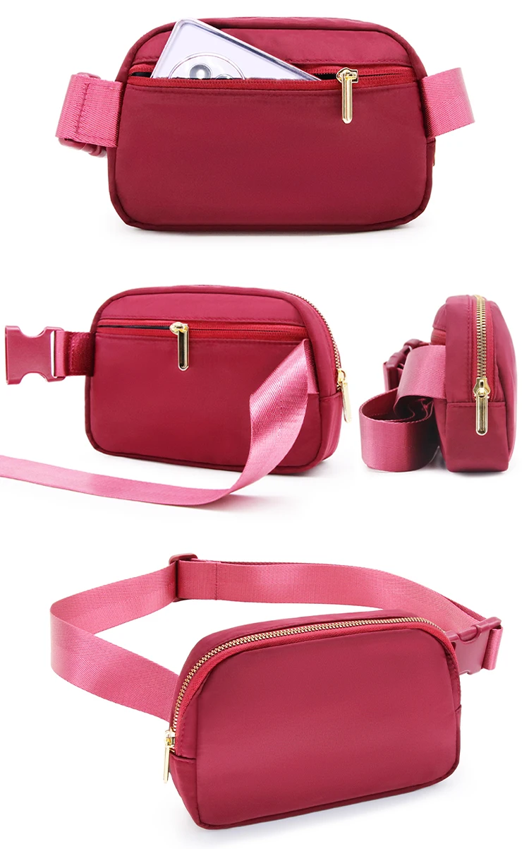 Casual Fashion Nylon Mini Fanny Pack - Unisex Custom Waist Sport Bag