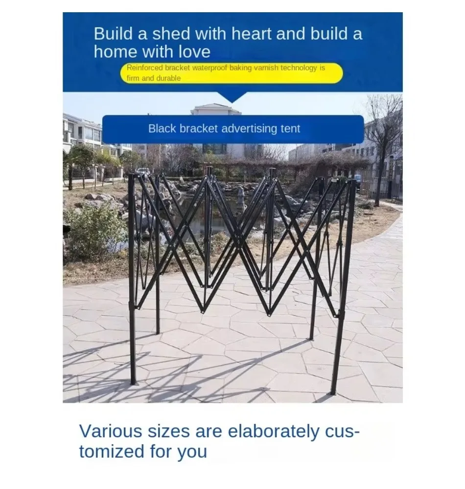 2x3, 3x4, 3x6 Outdoor Folding Iron Tents - Durable & Versatile