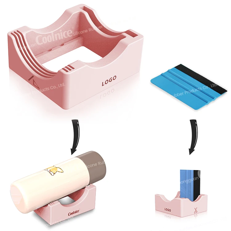 Custom Logo Silicone Cup Cradle For Tumblers With Built-in Slot Tumbler ...