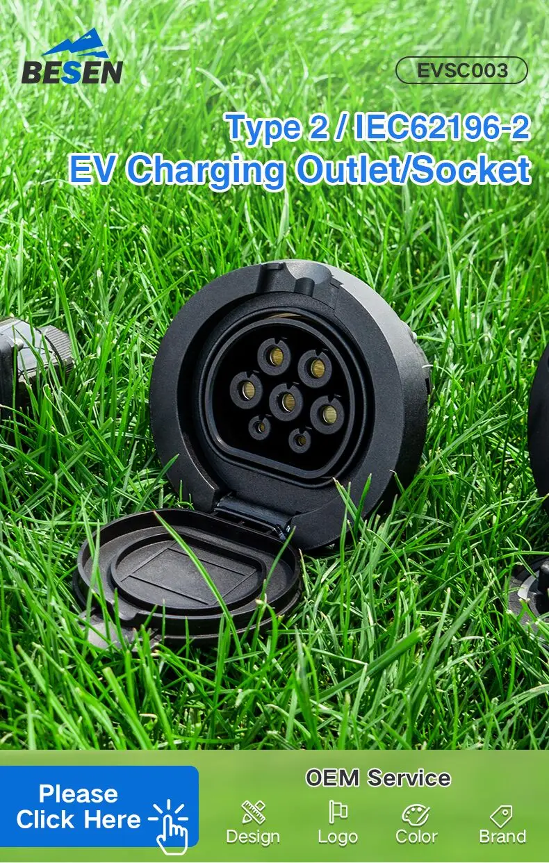 BS-EVSC003 - 16A 32A EV Wall Socket Outlet for Electric Car Charging