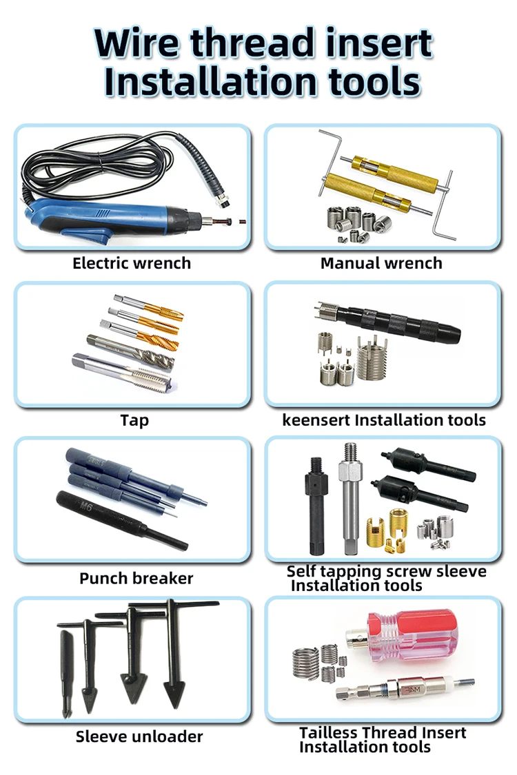 Self Tapping Wire Threaded Inserts Nut Protectors Self Tapping Screw ...