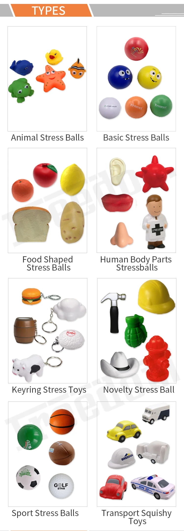 Custom Squishy Stress Ball Logo Squeeze Heart Football Shape Anti ...