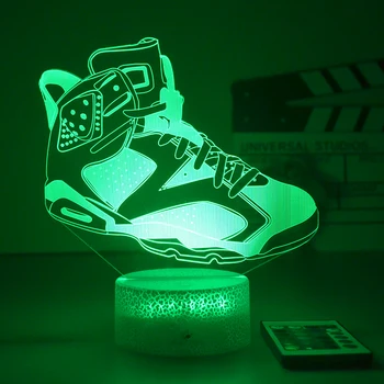 Sneaker Shoe Shaped Optical Illusion 3d Led Night Light Desk Lamp - Buy ...