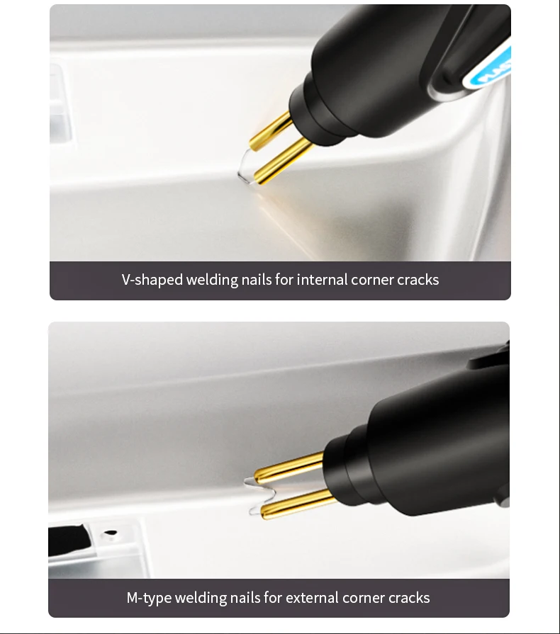 Plastic Welder Hot Nail Gun With 800 Nails Car Bumper Repair Kit ...