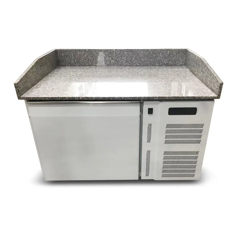 Marble Top Pizza Prep Table Pizza Preparation Counter Fridge Air-Cooled ...