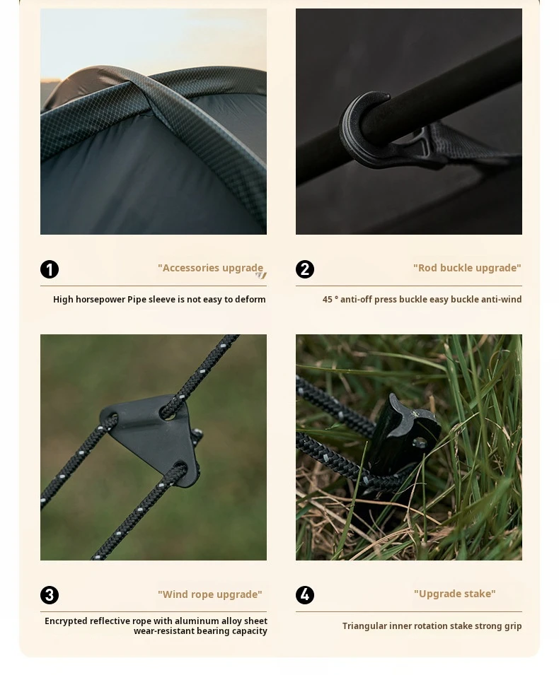 Luxury Portable Foldable Tent - Ideal for All-Season Camping