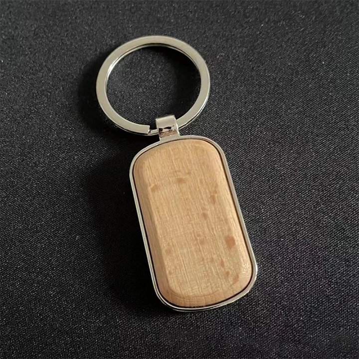 Custom Beech Timber Wood Keychain Sublimation Wooden Key Chains Blanks ...