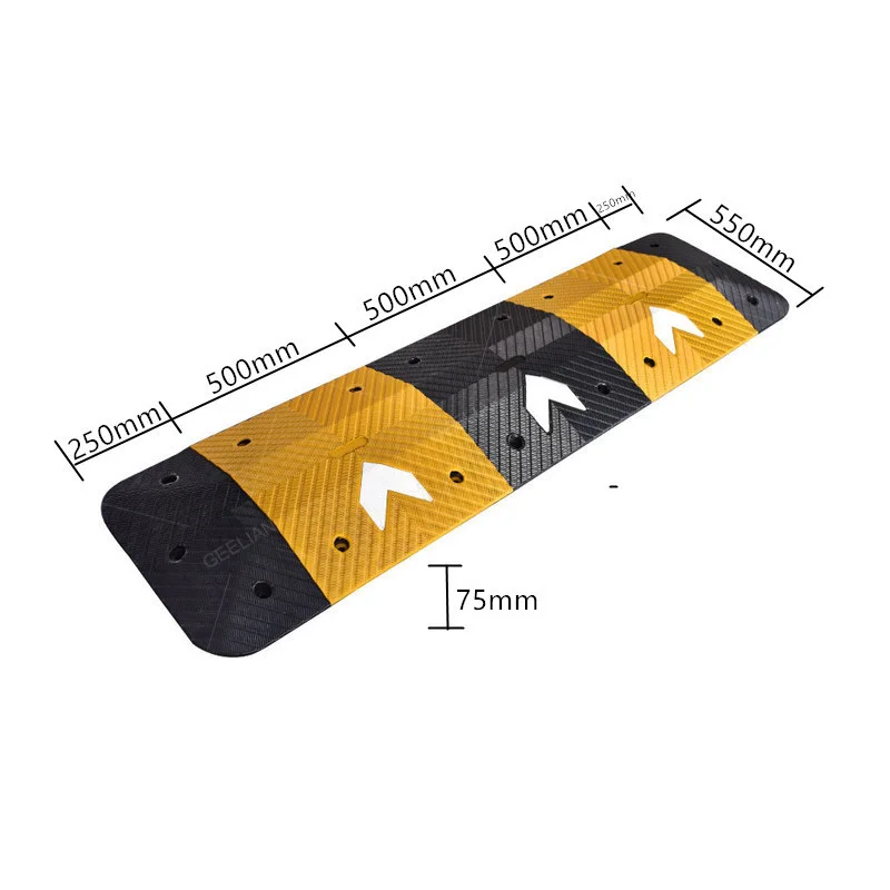 New 2023 Popular Driveway Ramp Mini Durable Black Rubber Base Speed ...