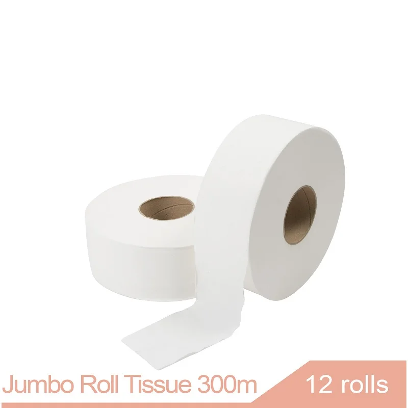 100% Virgin Wood Pulp 2ply 300 Meters Virgin White Pure-pulp Jumbo Roll ...