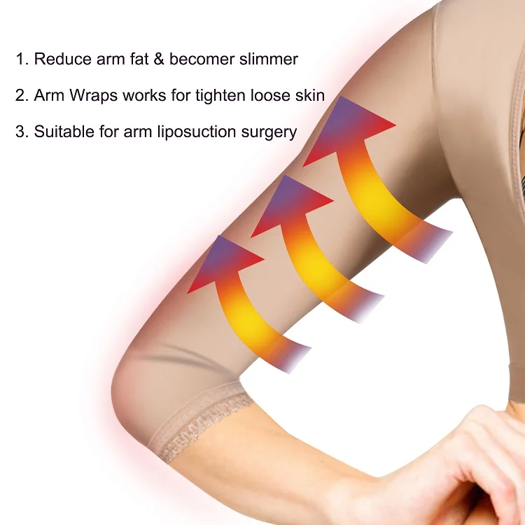 Women Upper Arm Shaper Lift Post-operative Slimmer Compression Sleeves ...