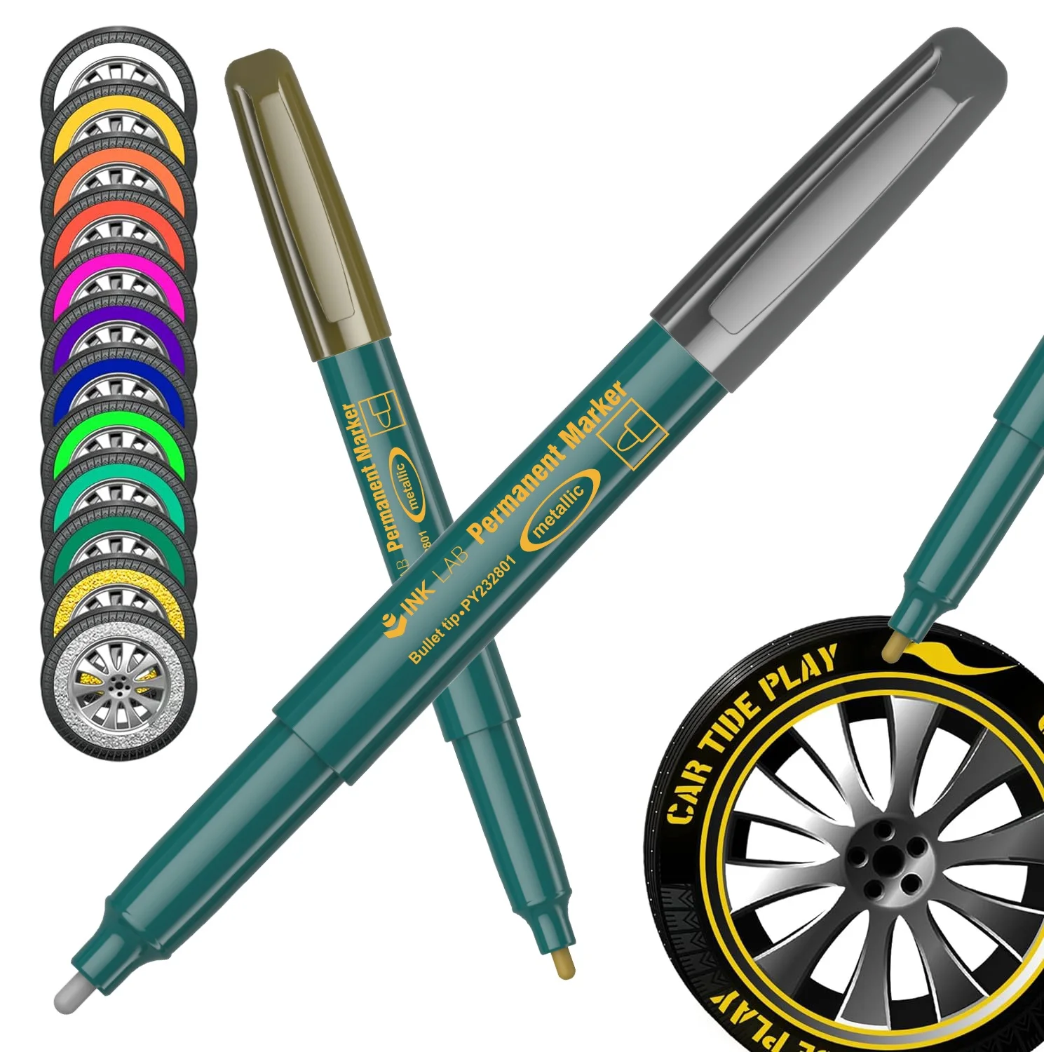 BEIFA Car Lettering Tyre Paint Marker Waterproof Tire Lettering ...