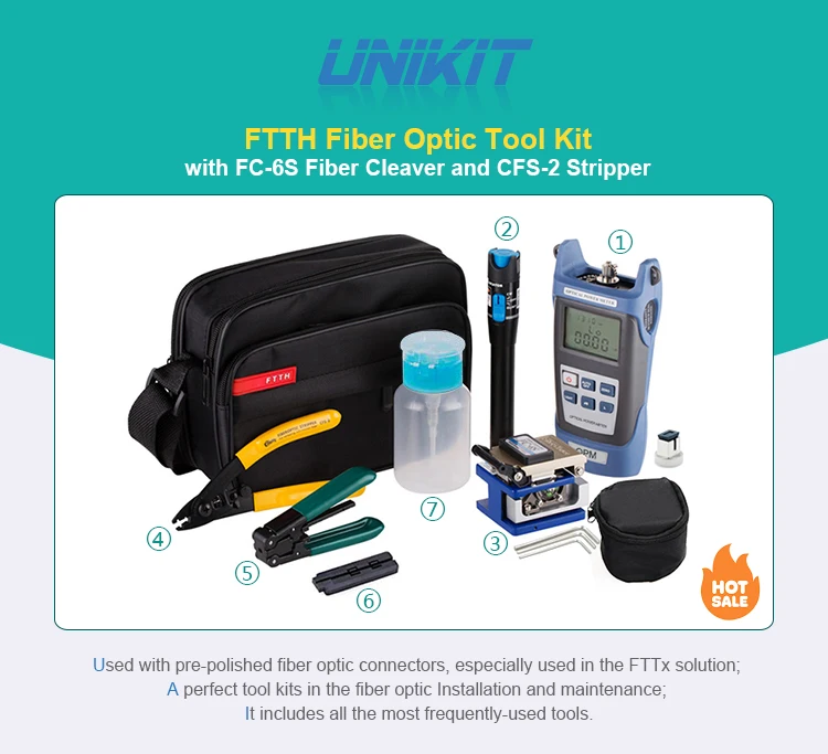 FTTH Fiber Optic Network Clean Cleaver Cutting set Fusion Splicer Kit ...