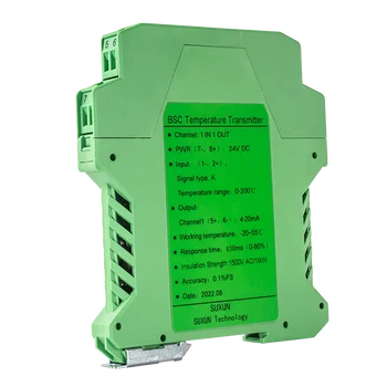 Bsr Rtd Pt100 Thermocouple Temperature Transmitter 4 20ma Din Rail ...