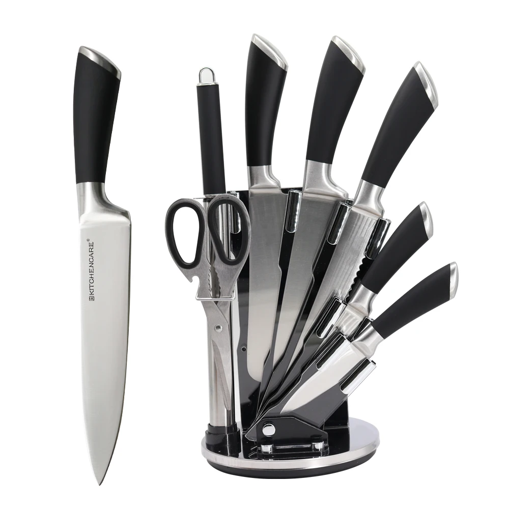 Kitchencare Cuchillos Chef Knife Block Set Stainless Steel Kitchen ...