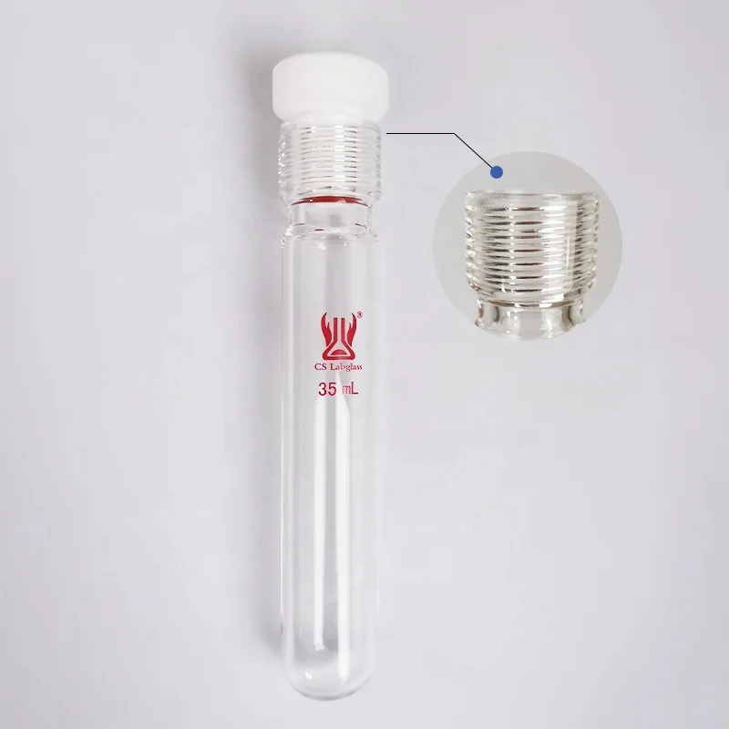 Heavy Wall Pressure Vessel Round Bottom 15# GL Thread Borosilicate ...