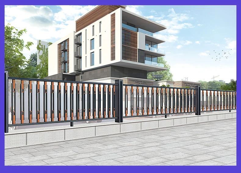 Zinc Steel Frame Metal Fence Panel Made in China for Villa Garden ...