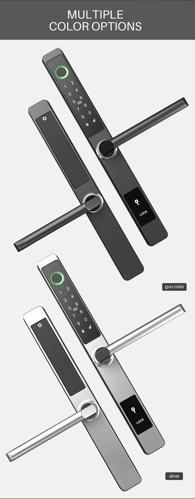 Eseye Keyless Ttlock Electronic Intelligent Door Handle Lock ...