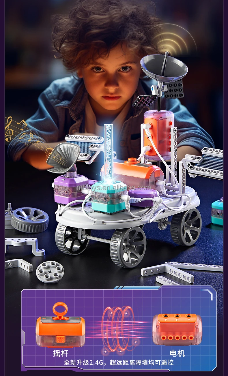 110 Projects Electric Circuits Blocks DIY Toy Science Kit