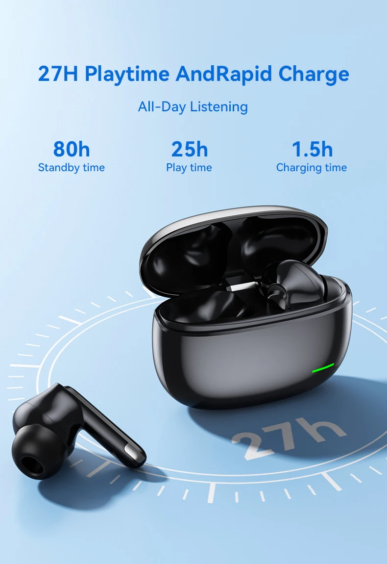 In-ear Headphones Ipx5 Waterproof Anc Enc Hybrid Wireless Earbuds Call ...