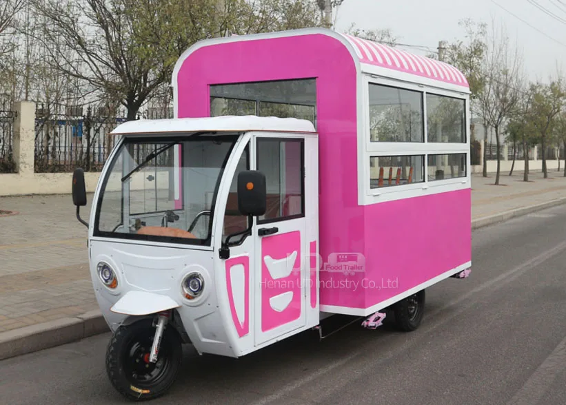 Street Food Cart Electric Food Tricycle Hot Dog Cart Coffee Van Mobile ...