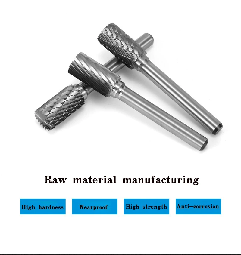 F Type Tapered Carbide M/f Finish Tungsten Carbide Rotary Files Single ...